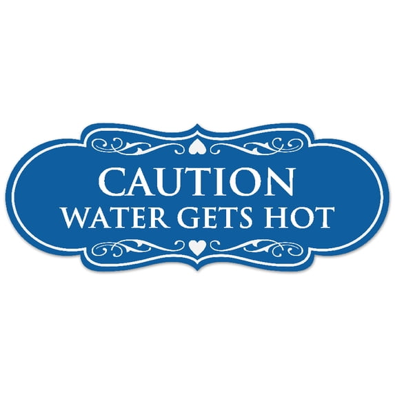 Signs ByLITA Designer Caution Water Gets Very Hot Sign - Easy ...