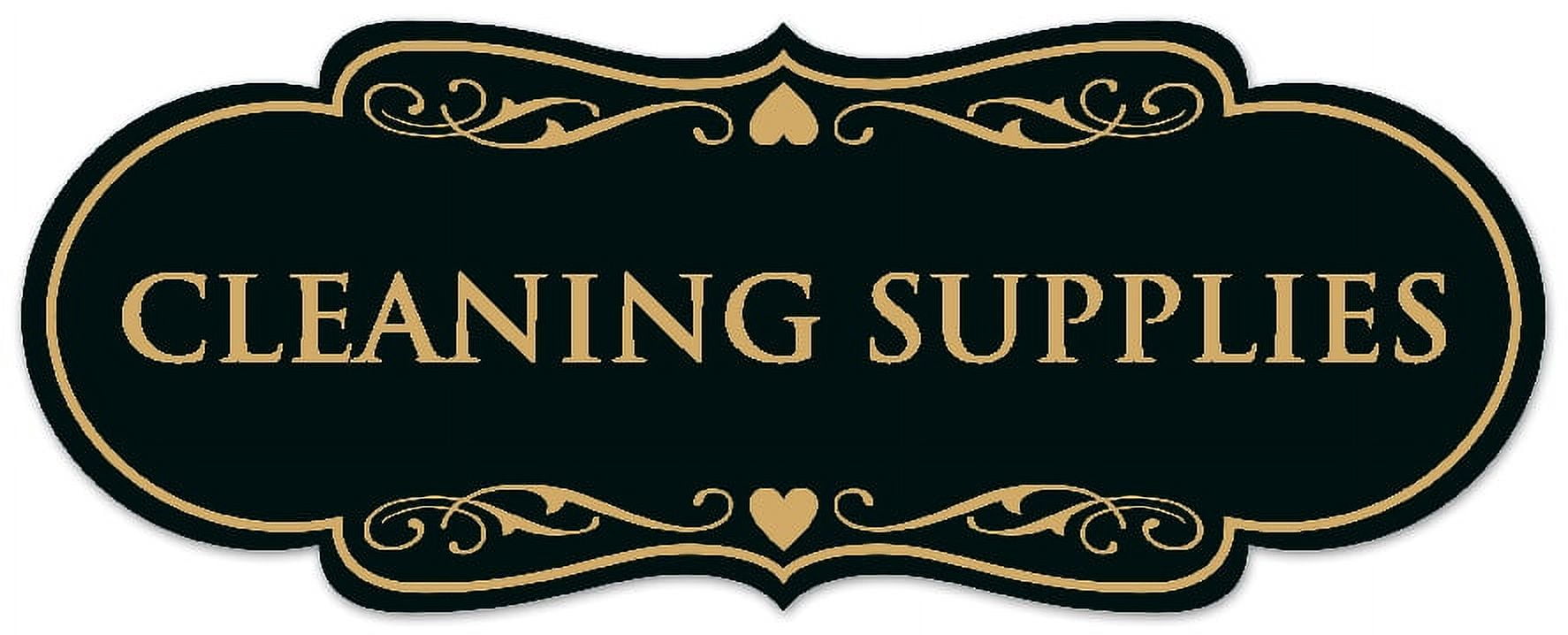 Signs ByLITA Designer Cleaning Supplies Sign - Easy Installation ...