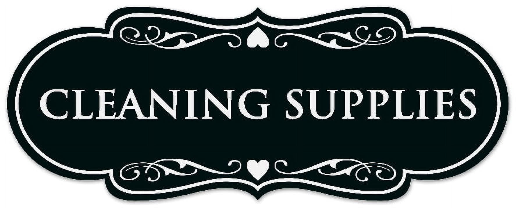 Signs ByLITA Designer Cleaning Supplies Sign - Easy Installation ...
