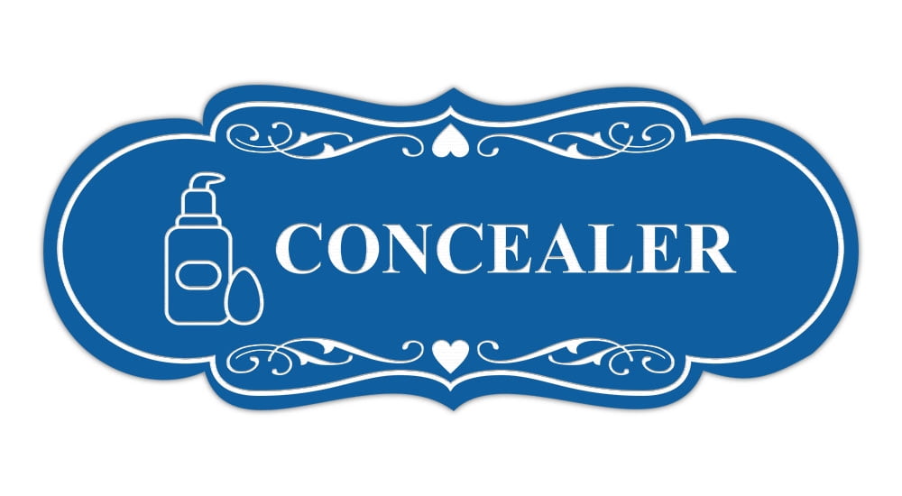 Signs ByLITA Designer Concealer Makeup Area Sign (Blue) - Medium ...