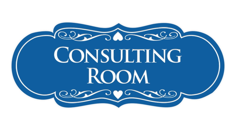 Signs ByLITA Designer Consulting Room Sign (Blue) - Large - Walmart ...