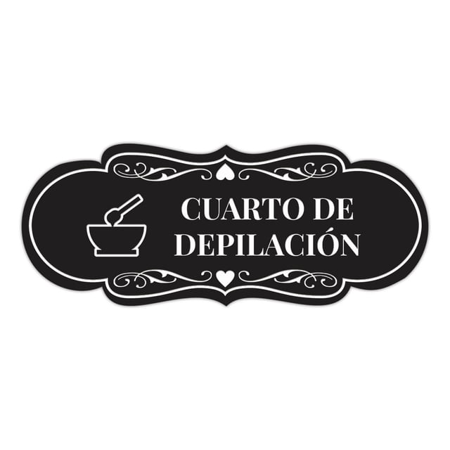 Signs ByLITA Designer Cuarto de Depilación Wall or Door Sign | Spanish ...