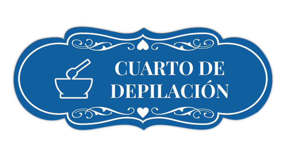 Signs ByLITA Designer Cuarto de Depilación Wall or Door Sign | Spanish ...