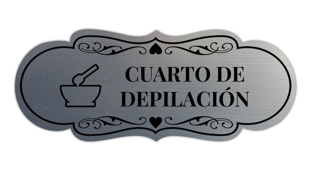 Signs ByLITA Designer Cuarto de Depilación Wall or Door Sign | Spanish ...