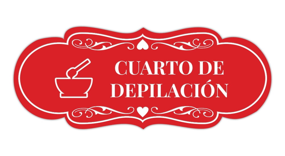 Signs ByLITA Designer Cuarto de Depilación Wall or Door Sign | Spanish ...