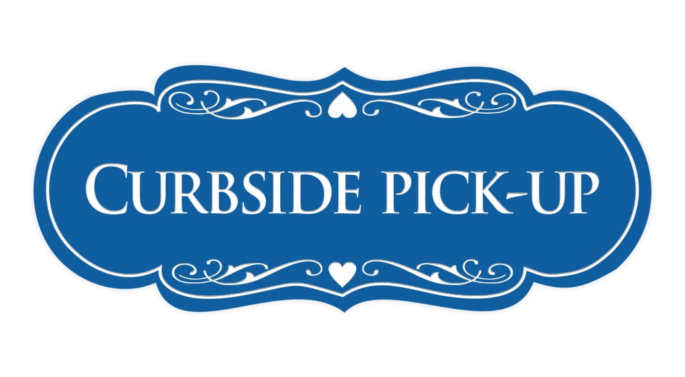 Signs ByLITA Designer Curbside Pick-up Sign (Blue) - Medium - Walmart ...