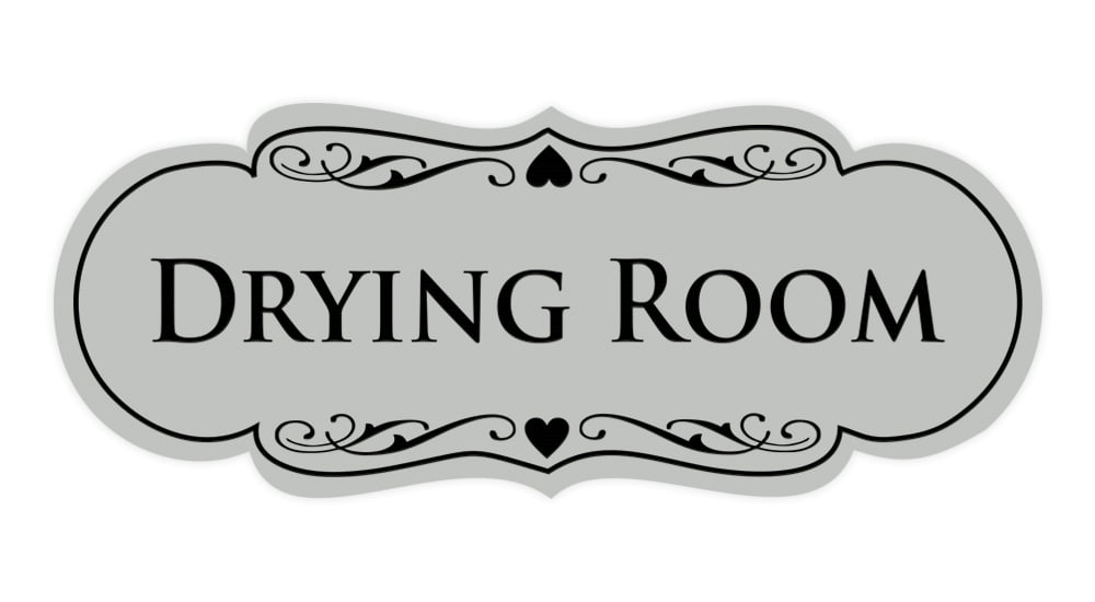 Signs ByLITA Designer Drying Room Sign (Lt Gray) - Medium - Walmart.com