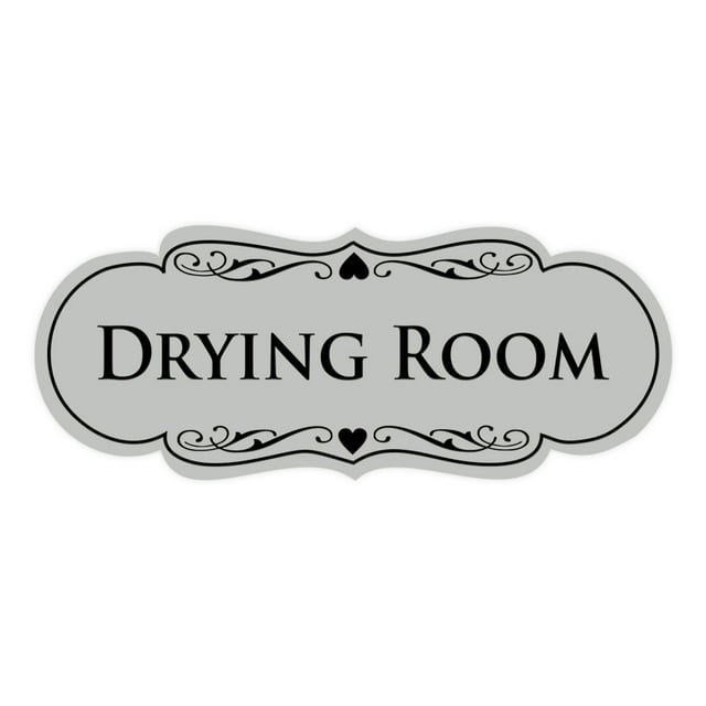 Signs ByLITA Designer Drying Room Sign (Lt Gray) - Medium - Walmart.com