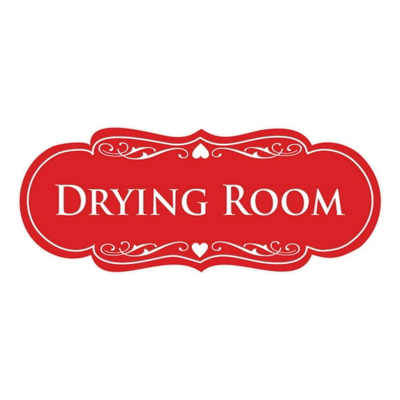 Signs ByLITA Designer Drying Room Sign (Red) - Large - Walmart.com