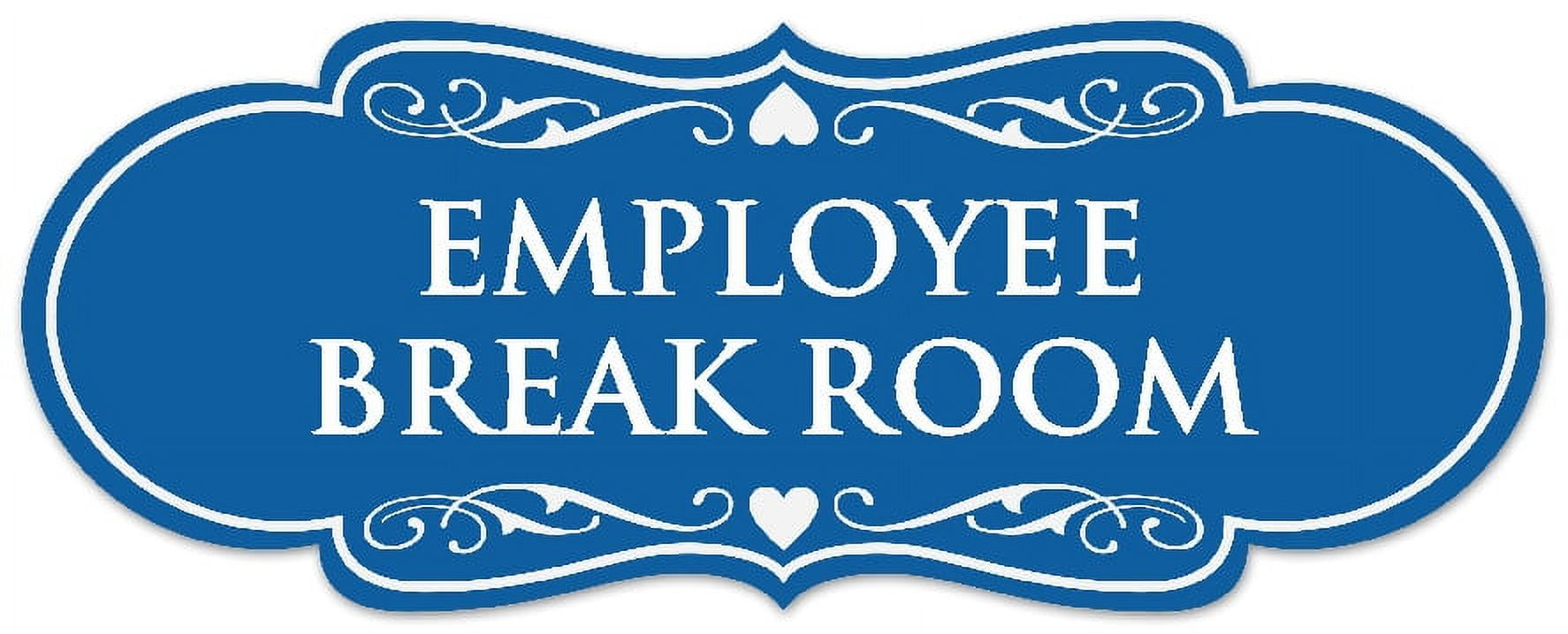 Signs ByLITA Designer Employee Break room Sign - Easy Installation ...