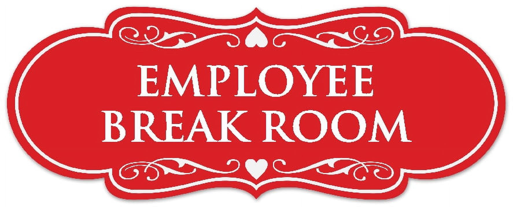 Signs ByLITA Designer Employee Break room Sign - Easy Installation ...