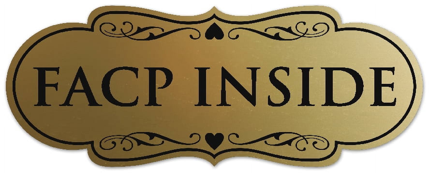 Signs ByLITA Designer Facp Inside Sign - Easy Installation | Durable ...