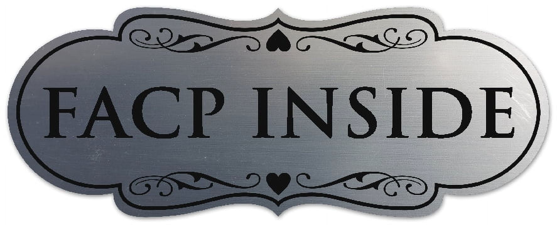 Signs ByLITA Designer Facp Inside Sign - Easy Installation | Durable ...