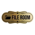 Signs ByLITA Designer File Room Sign (Brushed Gold) - Small - Walmart.com