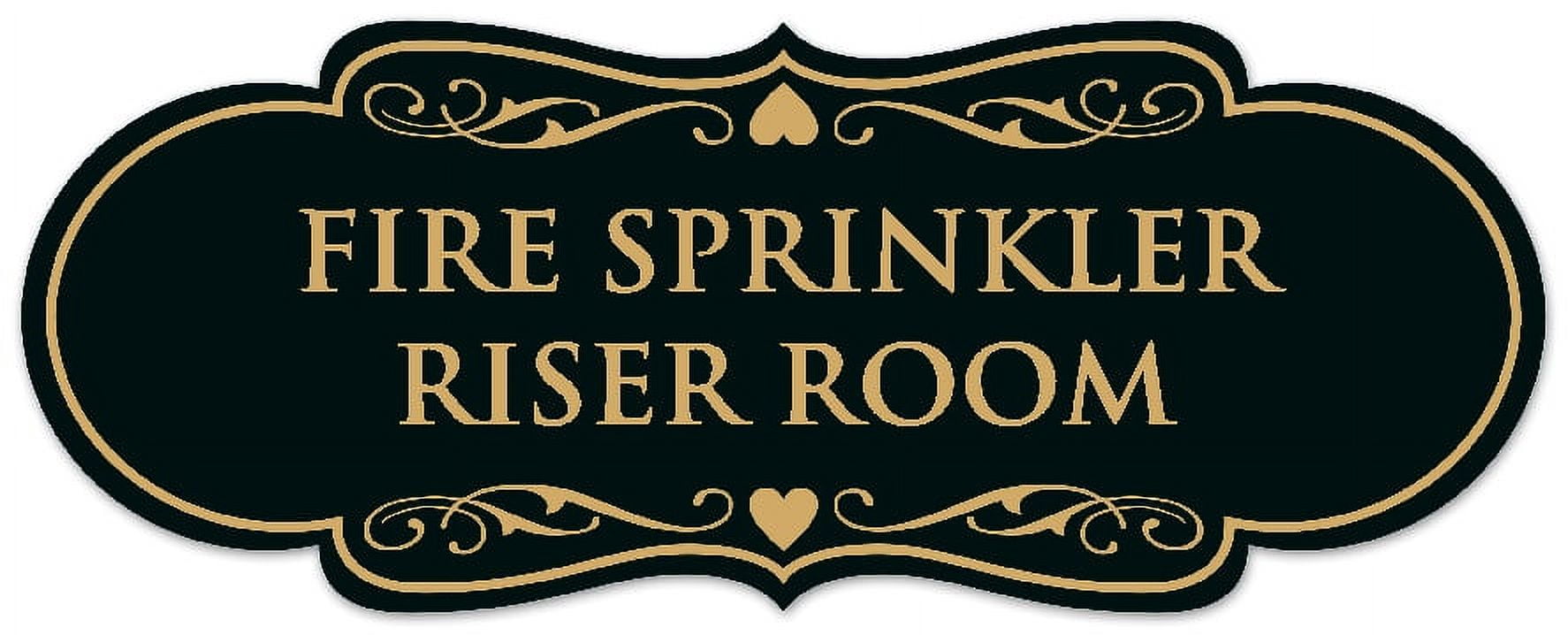 Signs ByLITA Designer Fire Sprinkler Riser Room Sign - Easy ...