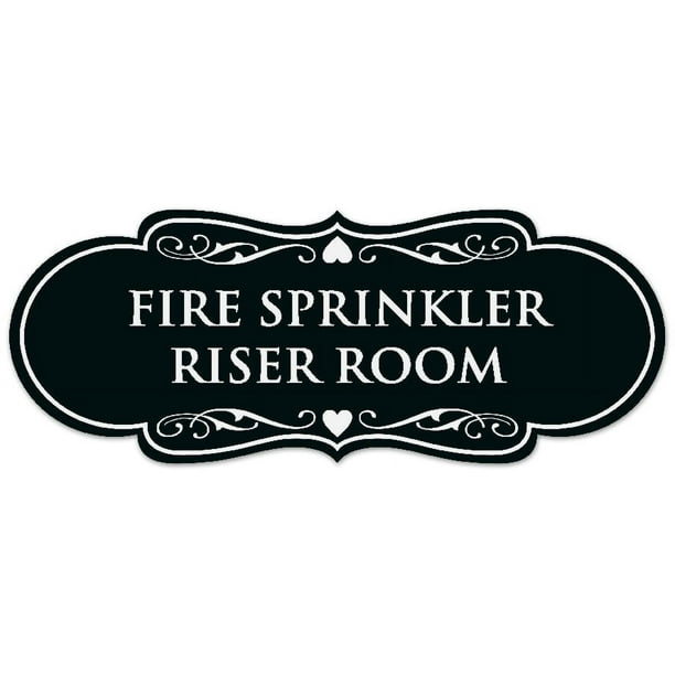 Signs ByLITA Designer Fire Sprinkler Riser Room Sign - Easy ...