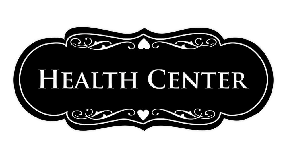 Signs ByLITA Designer Health Center Sign (Black) - Medium - Walmart ...