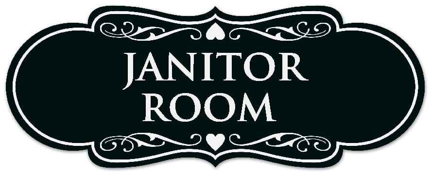 Signs ByLITA Designer Janitor Room Sign - Easy Installation | Durable ...