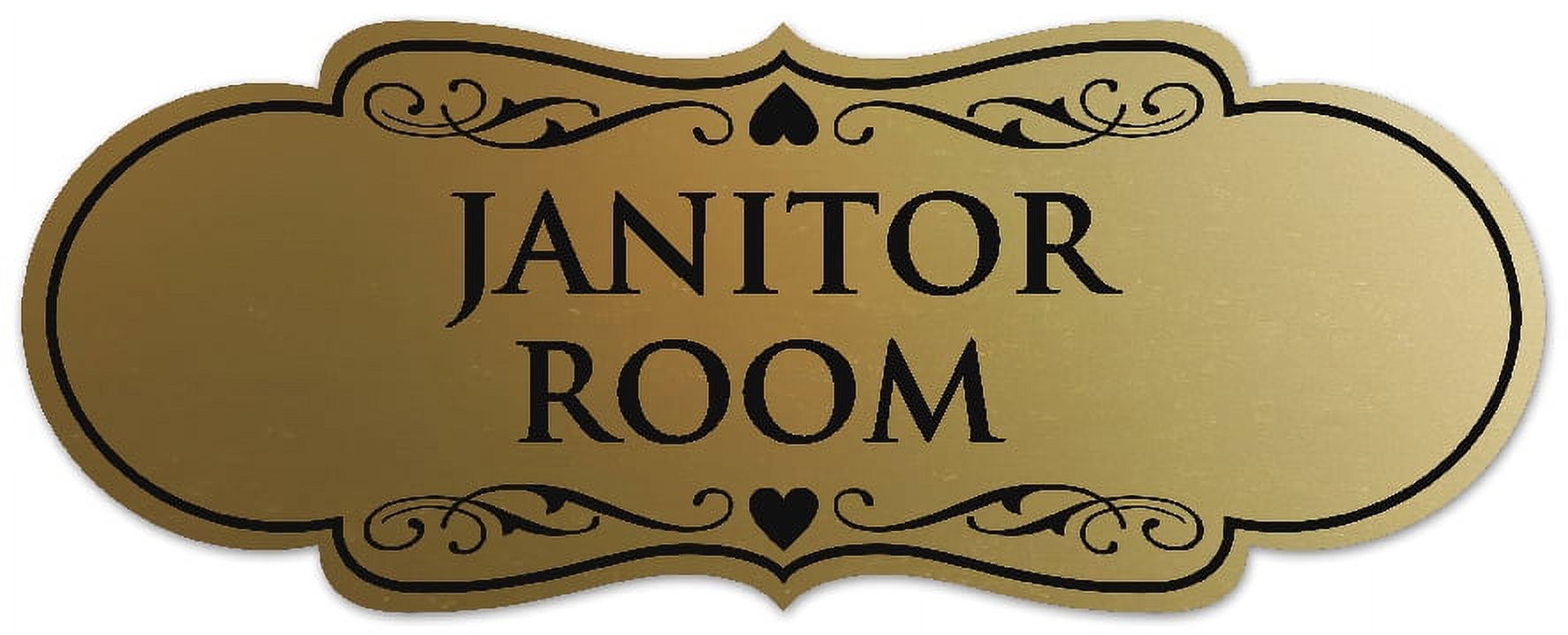 Signs ByLITA Designer Janitor Room Sign - Easy Installation | Durable ...