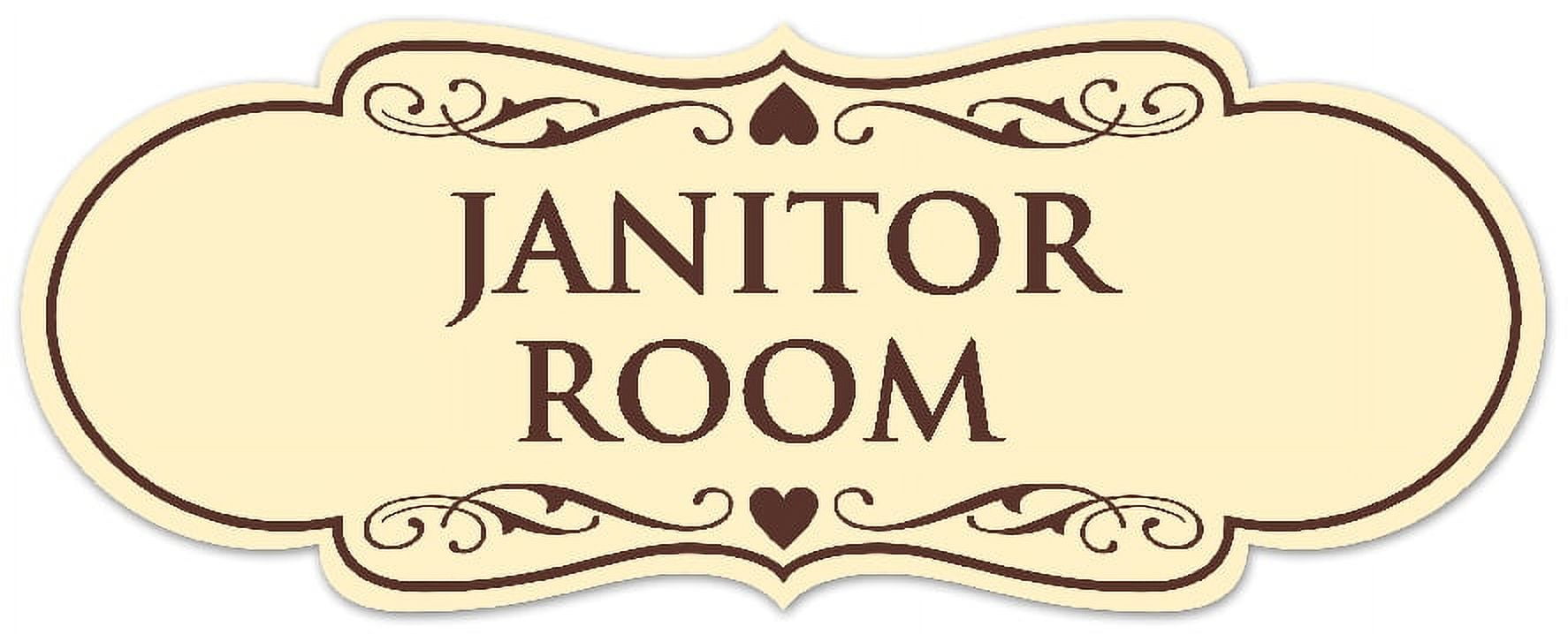 Signs ByLITA Designer Janitor Room Sign - Easy Installation | Durable ...