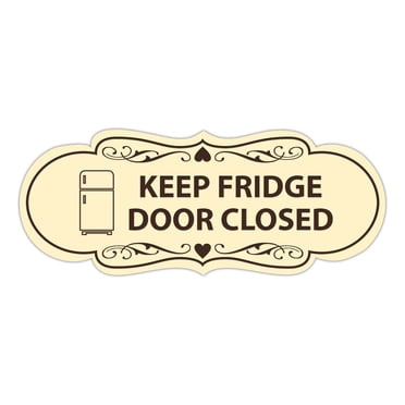Standard Please Keep Door Closed Sign (Brushed Gold) - Medium - Walmart.com