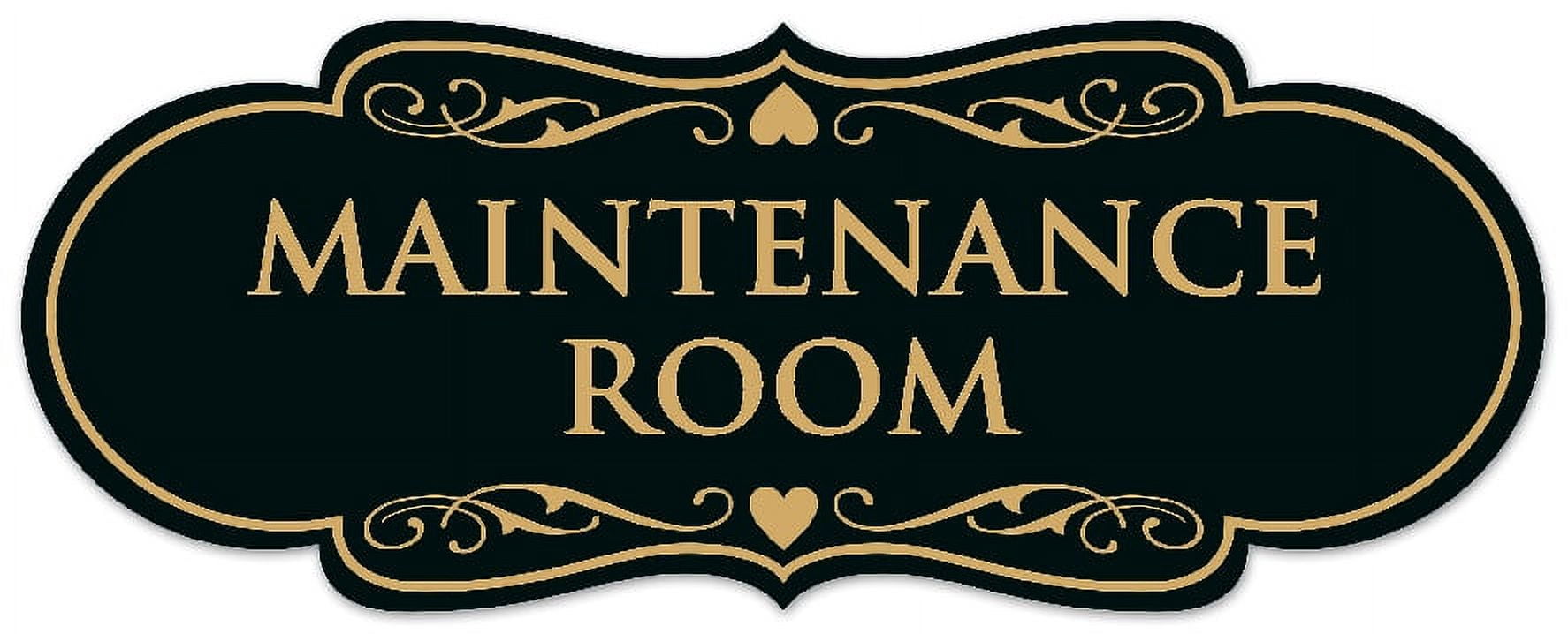 Signs ByLITA Designer Maintenance Room Sign - Easy Installation ...