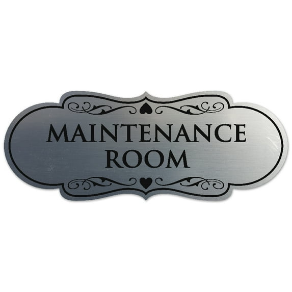 Signs ByLITA Designer Maintenance Room Sign - Easy Installation ...