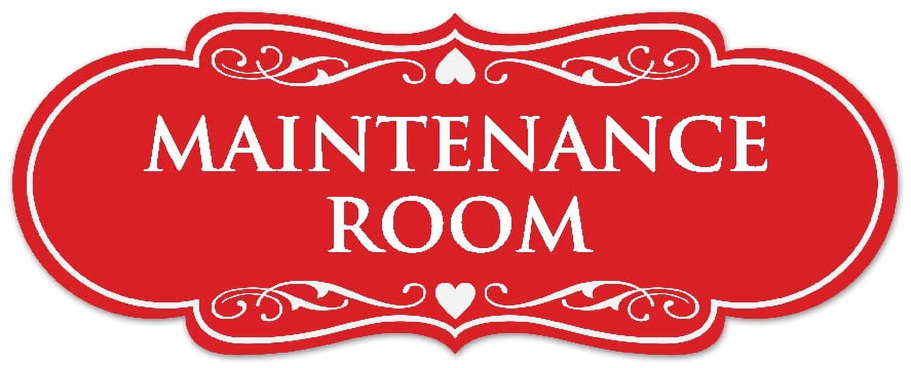 Signs ByLITA Designer Maintenance Room Sign - Easy Installation ...