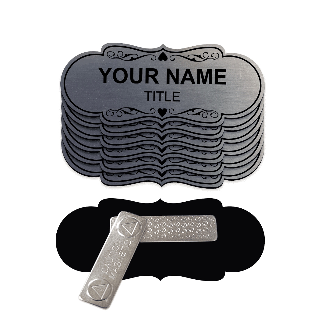 Signs ByLITA Designer Name Tags Blank Badges (1