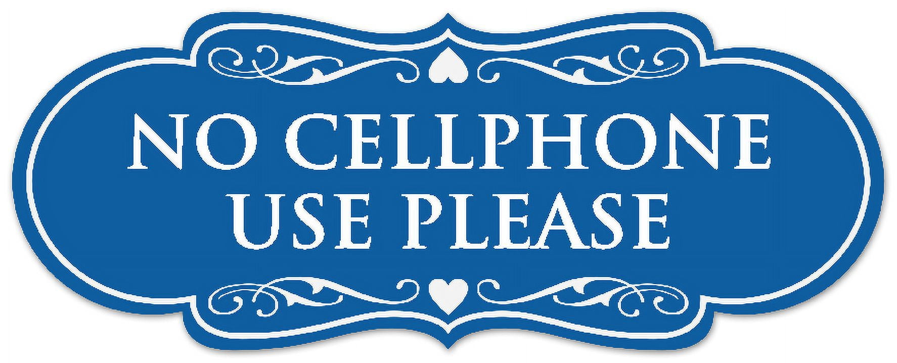 Signs ByLITA Designer No Cell Phone Use Please Sign - Easy Installation ...