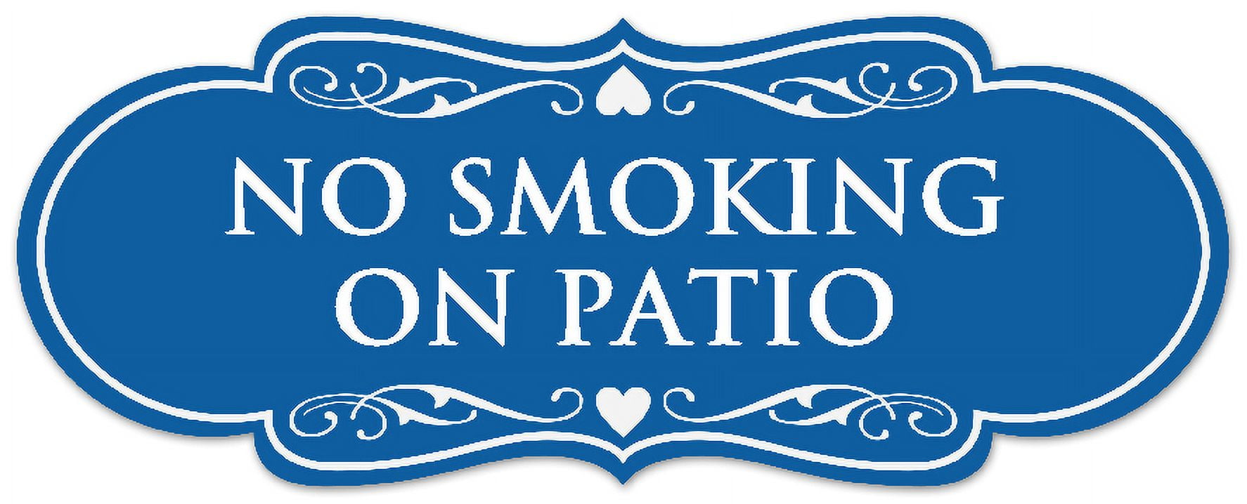 Signs ByLITA Designer No Smoking on Patio Sign - Easy Installation ...