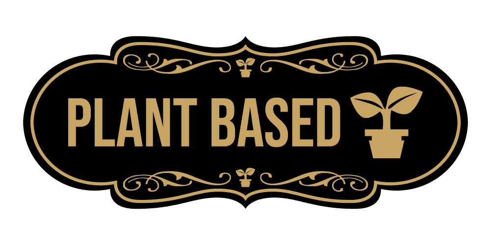 Signs ByLITA Designer Plant Based Sign (Black Gold) - Medium - Walmart.com