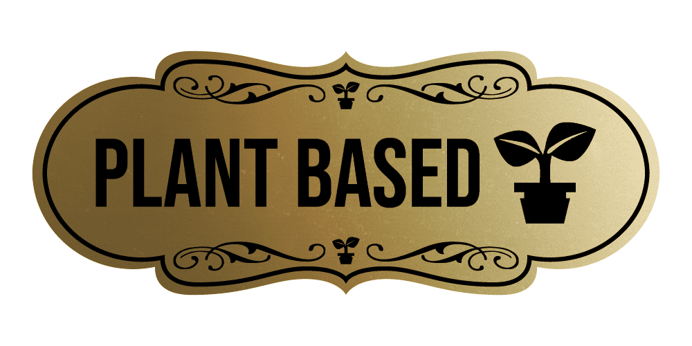 Signs ByLITA Designer Plant Based Sign (Brushed Gold) - Large - Walmart.com