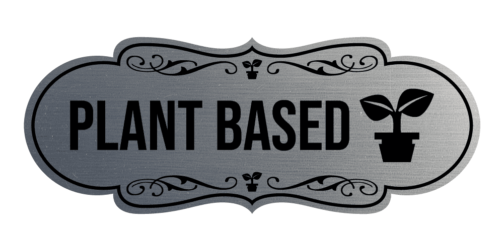 Signs ByLITA Designer Plant Based Sign (Brushed Silver) - Large ...