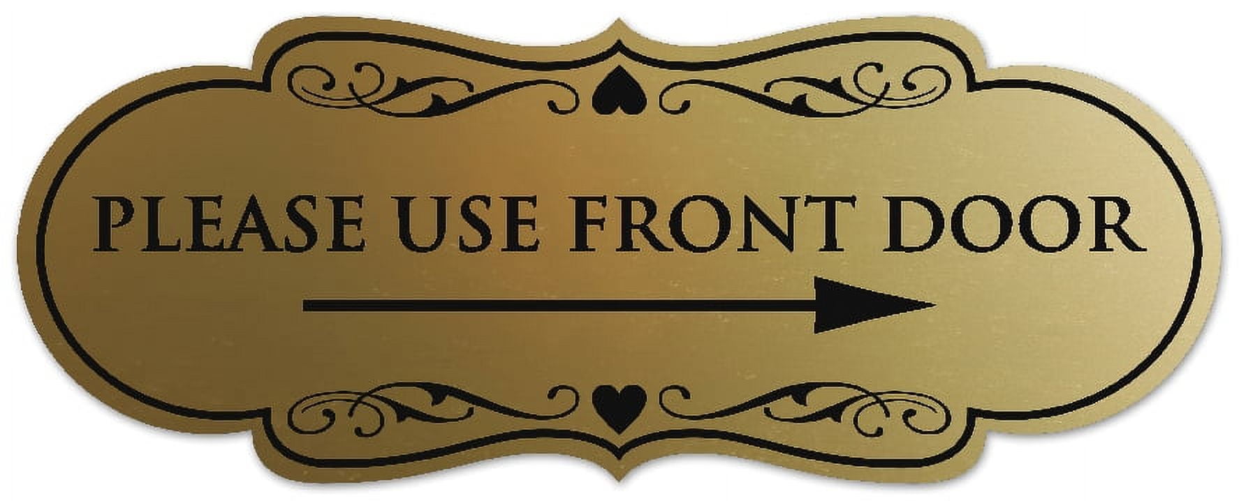 Signs ByLITA Designer Please Use Other Door (Right Arrow) Sign - Easy ...