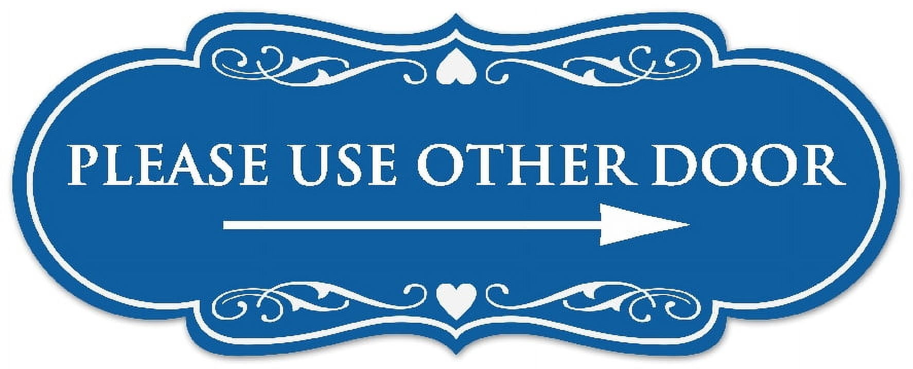 Signs ByLITA Designer Please Use Other Door (Right Arrow) Sign - Easy ...
