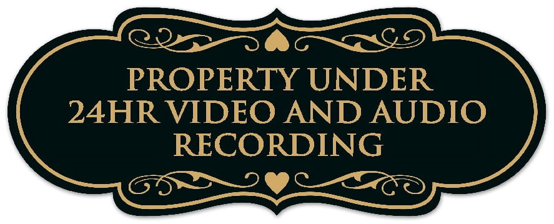 Signs ByLITA Designer Property Under 24hr Audio and Video Recording ...