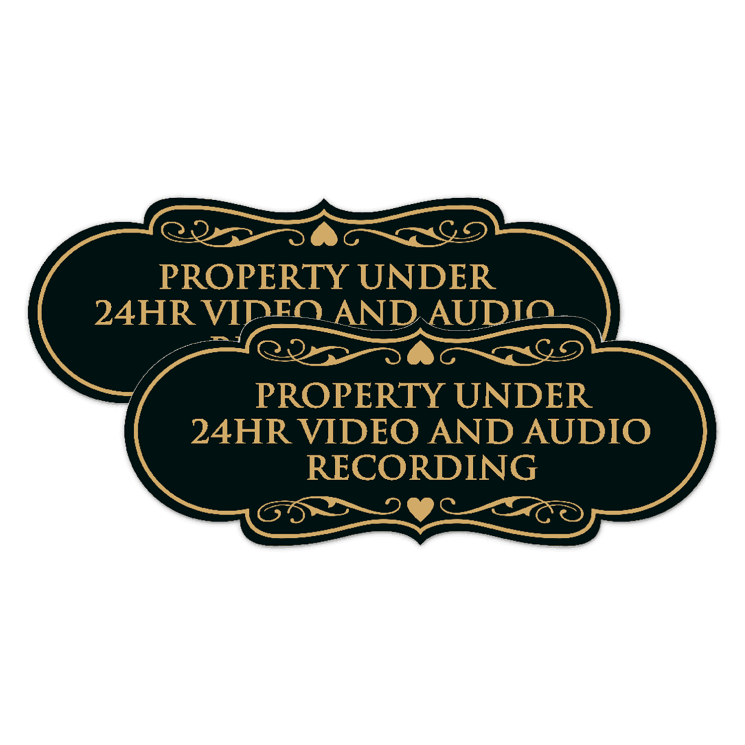 Signs ByLITA Designer Property Under 24hr Audio and Video Recording ...