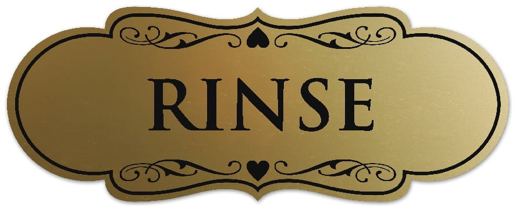 Signs ByLITA Designer Rinse Sign - Easy Installation | Durable Wall or ...