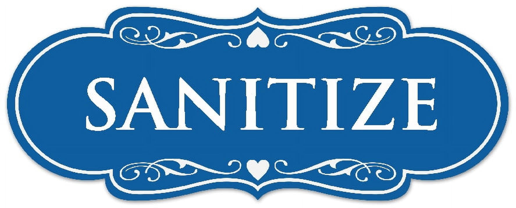 Signs ByLITA Designer Sanitize Sign - Easy Installation | Durable Wall ...