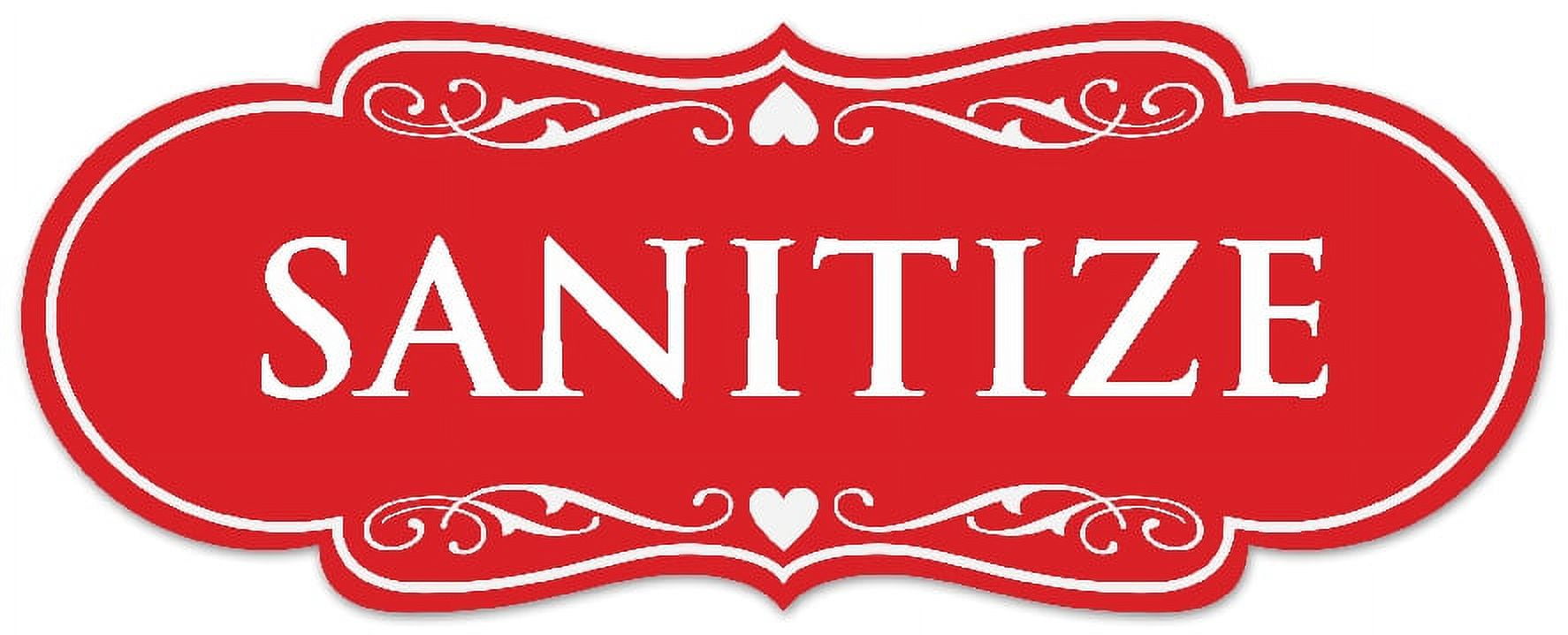 Signs ByLITA Designer Sanitize Sign - Easy Installation | Durable Wall ...