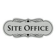 Signs ByLITA Designer Meeting Room Sign (Black / Silver) - Large ...