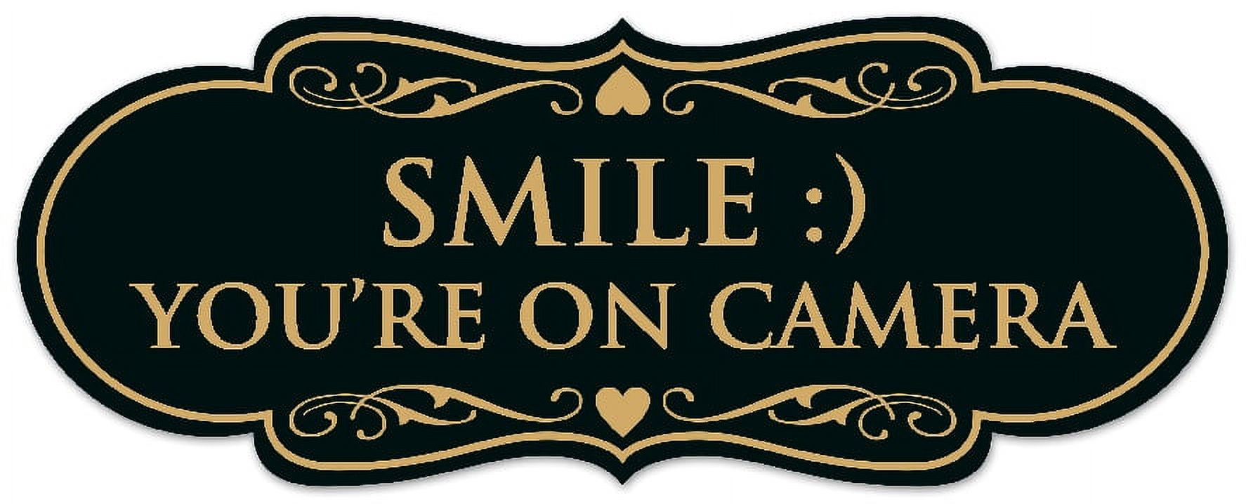 Signs ByLITA Designer Smile You're on Camera Sign - Easy Installation ...