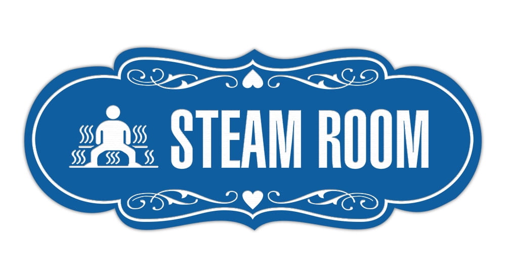 Signs ByLITA Designer Steam Room Sign (Blue) - Small - Walmart.com