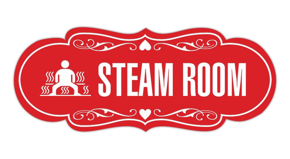 Signs ByLITA Designer Steam Room Sign (Red) - Small - Walmart.com