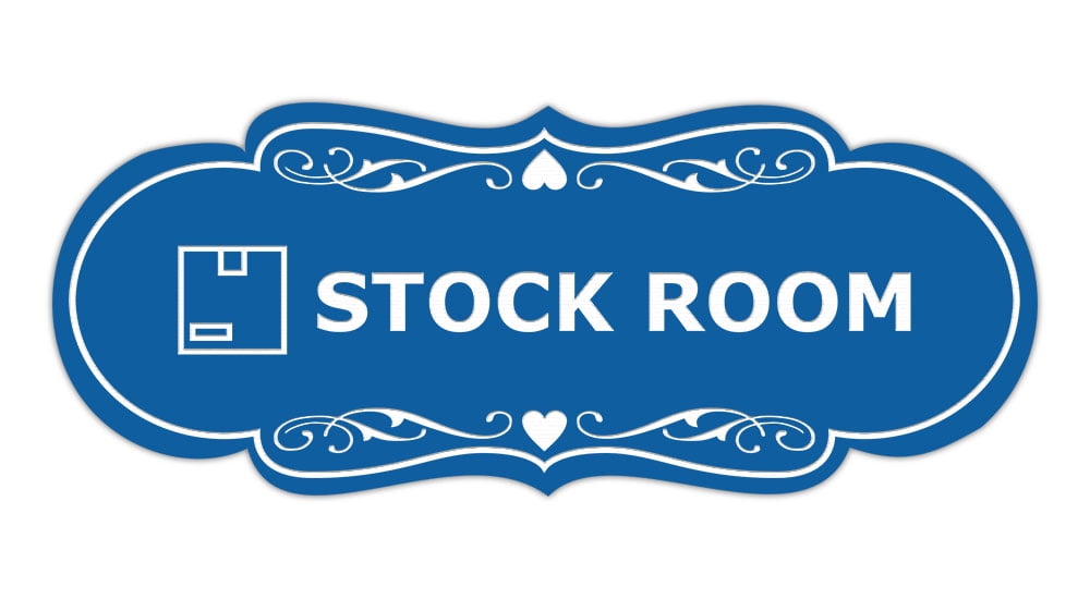 Signs ByLITA Designer Stock Room Sign (Blue) - Medium - Walmart.com