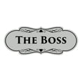 Signs ByLITA Designer The Boss Sign (Lt Gray) - Small - Walmart.com