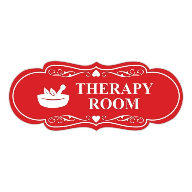 Signs ByLITA Designer Therapy Room Sign (Red) - Small - Walmart.com