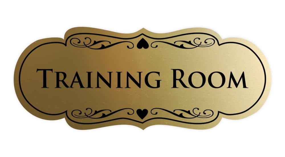 Signs ByLITA Designer Training Room Sign (Brushed Gold) - Large ...