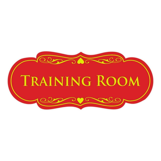 Signs ByLITA Designer Training Room Sign (Red/Yellow) - Large - Walmart.com